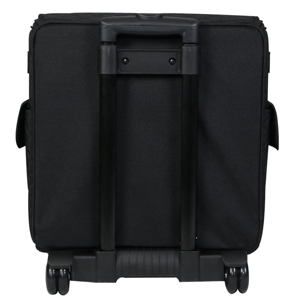 Collapsible Rolling Serger Machine Case, Black Quilted - Everything Mary