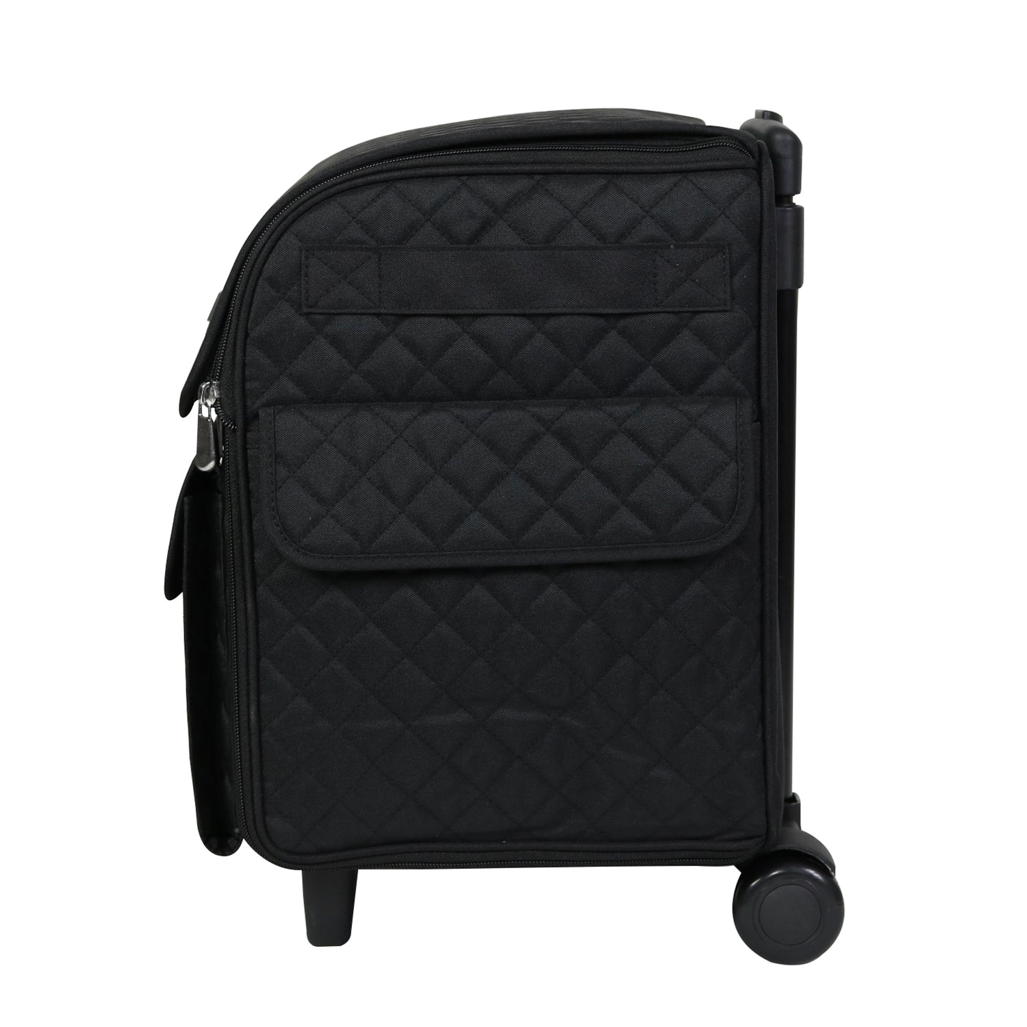Collapsible Rolling Serger Machine Case, Black Quilted - Everything Mary