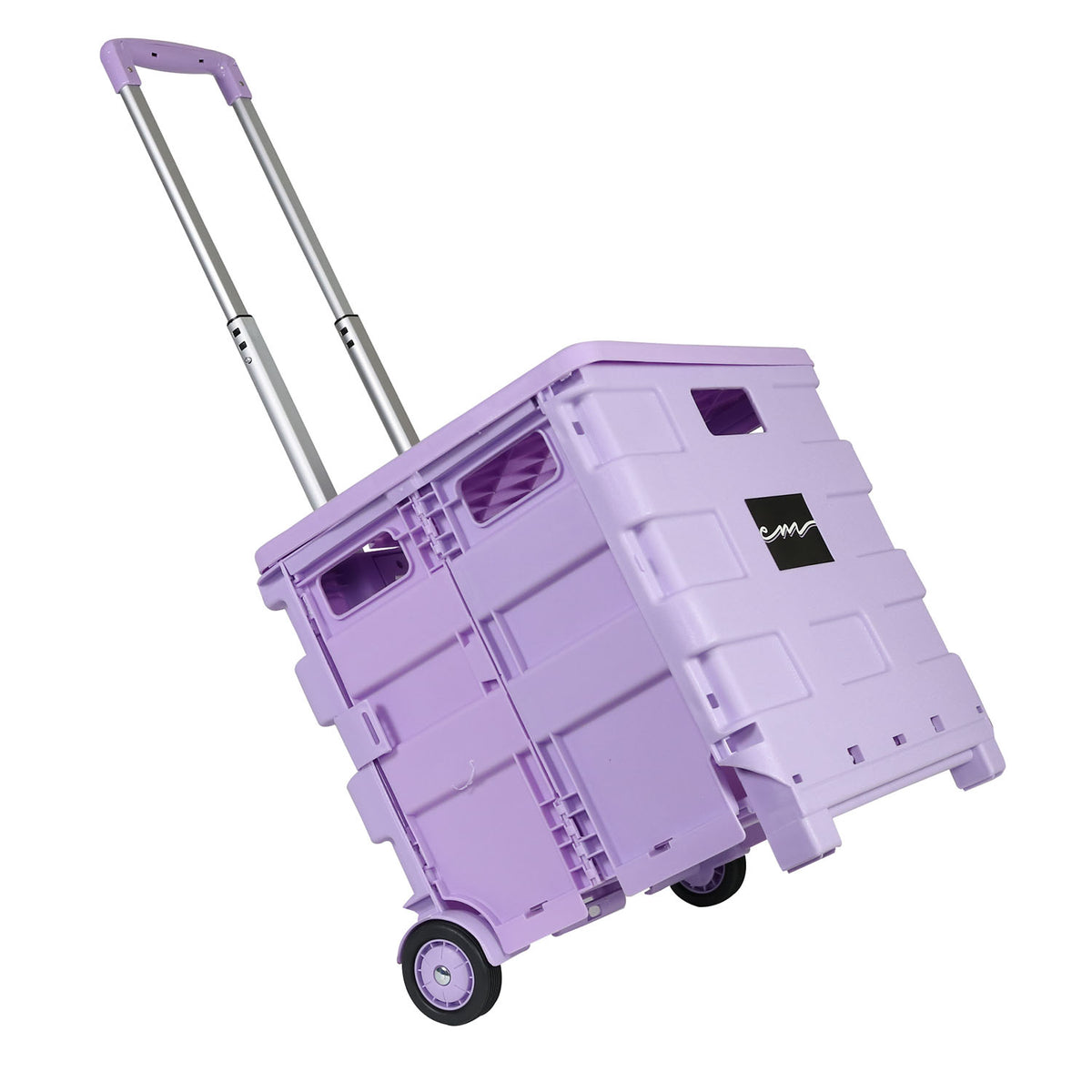 Collapsible Plastic Rolling Craft Cart, Purple - Everything Mary